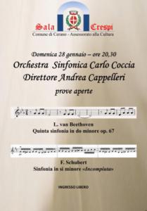 L’orchestra sinfonica Carlo Coccia a Cerano per una prova-concerto ...